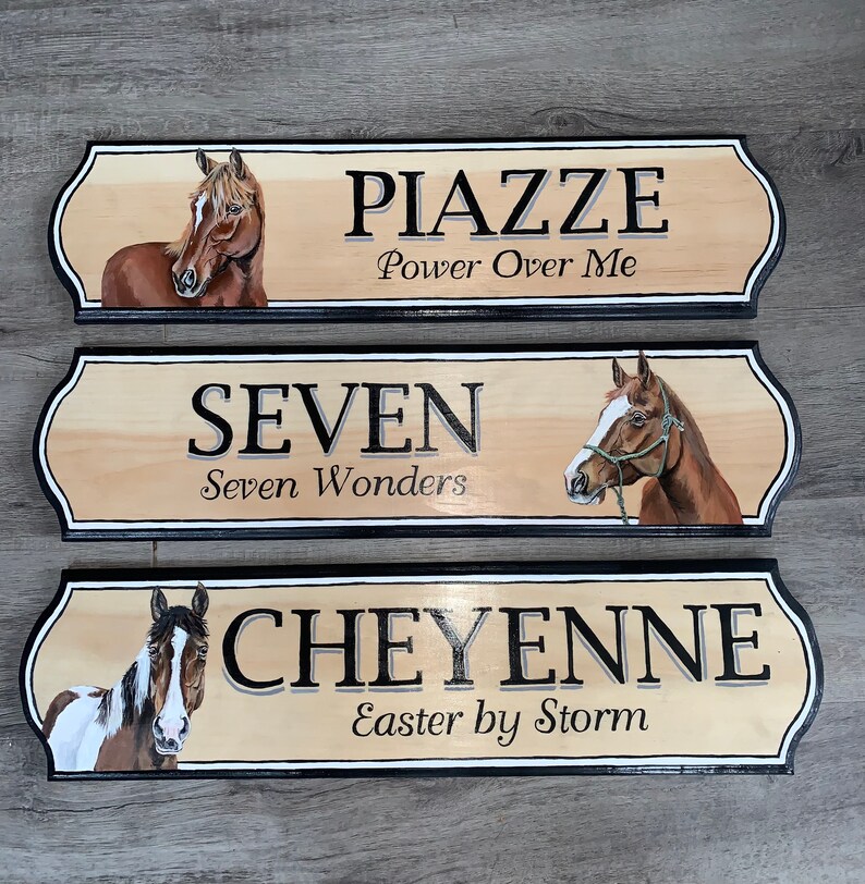 Hand Painted Stall Sign - Etsy