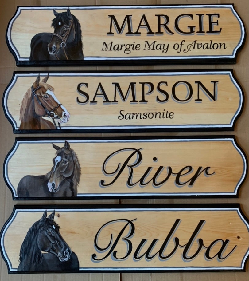 Hand Painted Stall Sign - Etsy