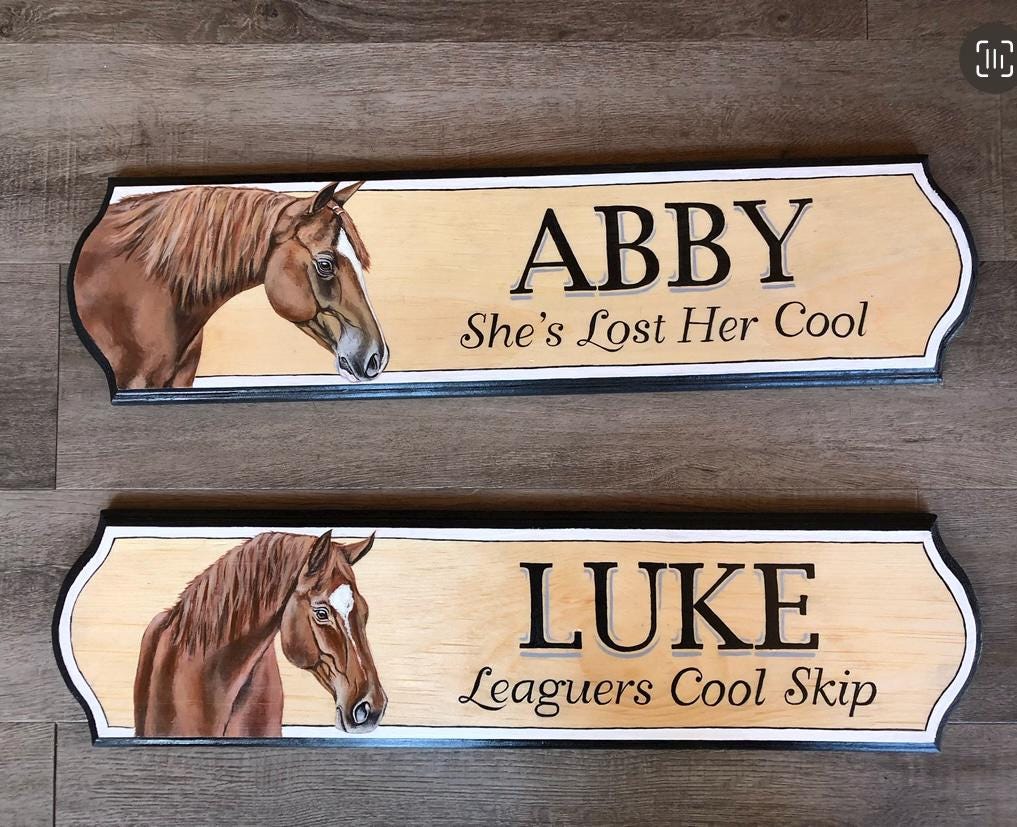 Hand Painted Stall Sign - Etsy
