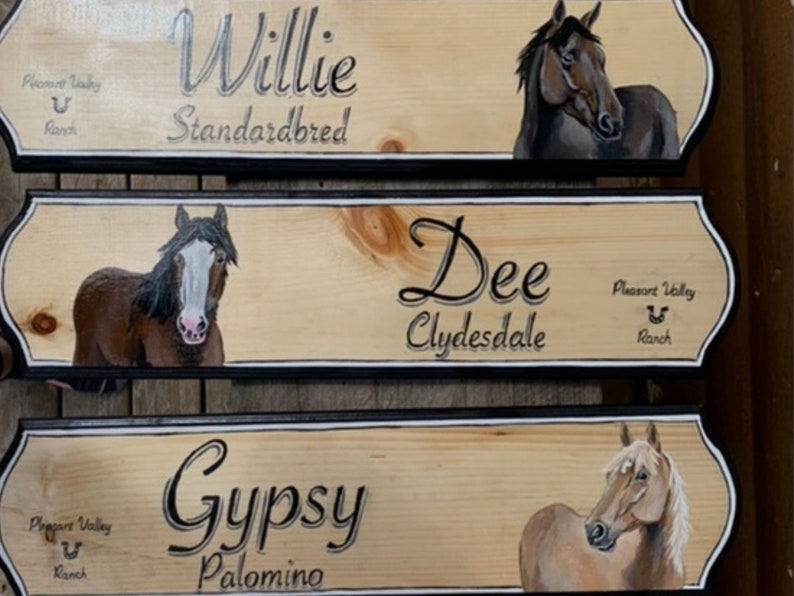 Hand Painted Stall Sign - Etsy