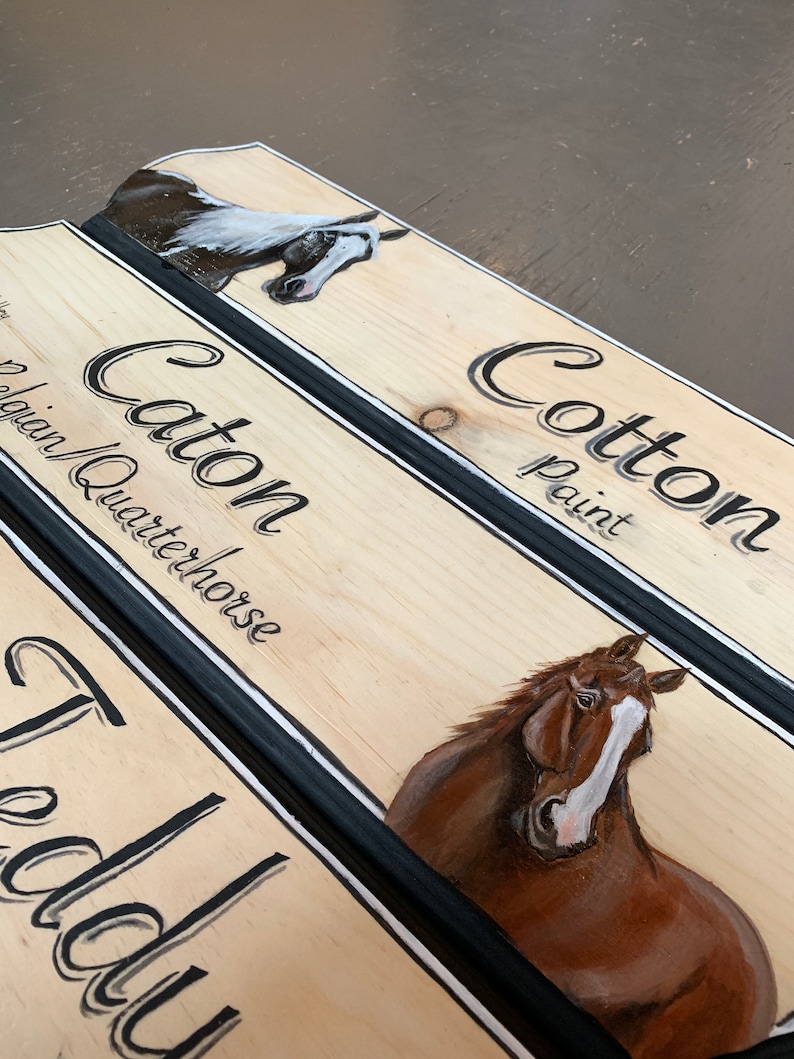 Hand Painted Stall Sign | Etsy