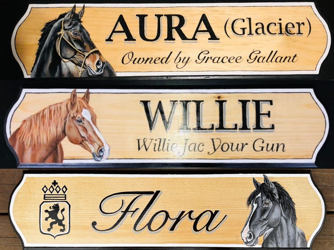 Hand Painted Stall Sign - Etsy