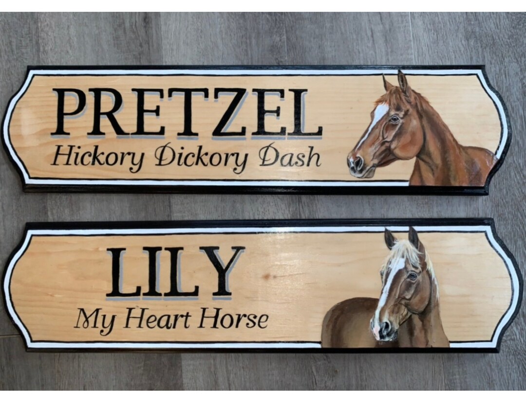 Hand Painted Stall Sign - Etsy