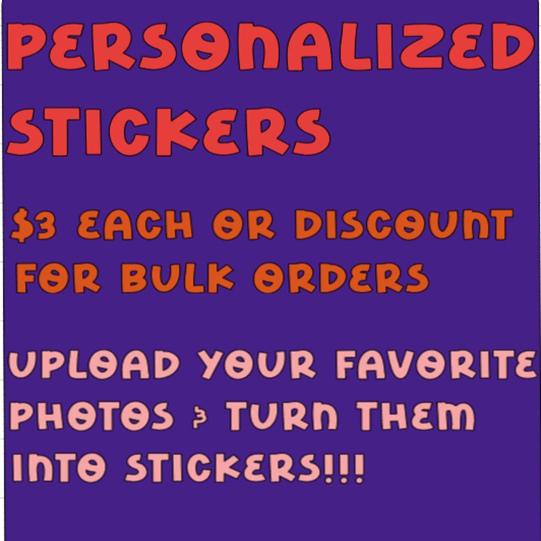 Personalized Photo Stickers – Custom Holographic & Glossy Finishes - Etsy