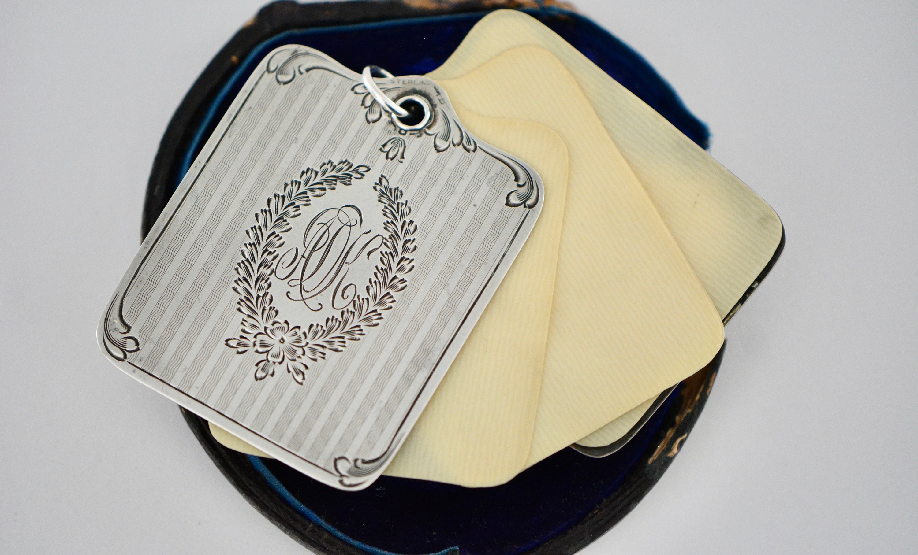 Victorian Sterling Aide De Memoire, "adk" - Etsy