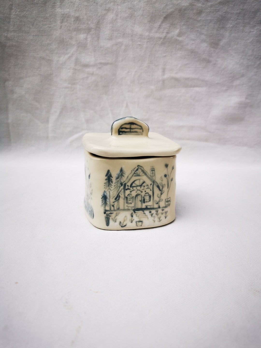 Imperfect Handmade Hand-painted Sugar Bowl reduced - Etsy