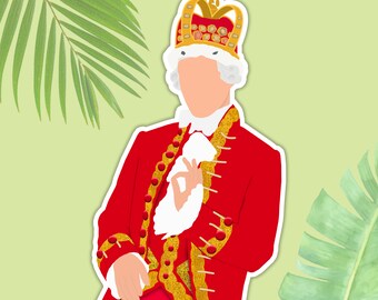 Hamilton King George Sticker - Etsy