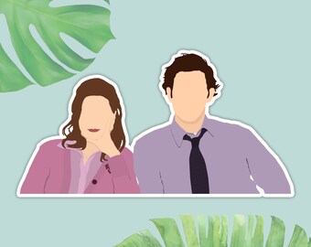 Jim and Pam Sticker - Etsy