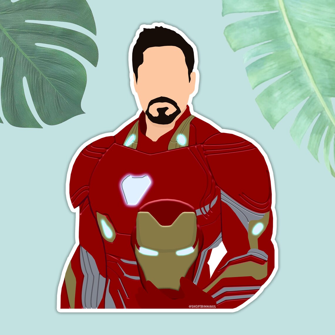 Pegatina de Iron Man pegatinas para portátiles calcomanías - Etsy México