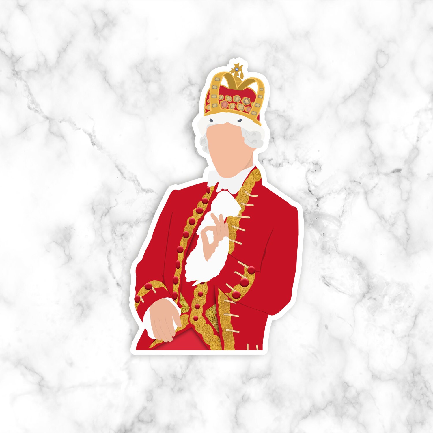 King George Sticker Hamilton the Musical Laptop Sticker | Etsy