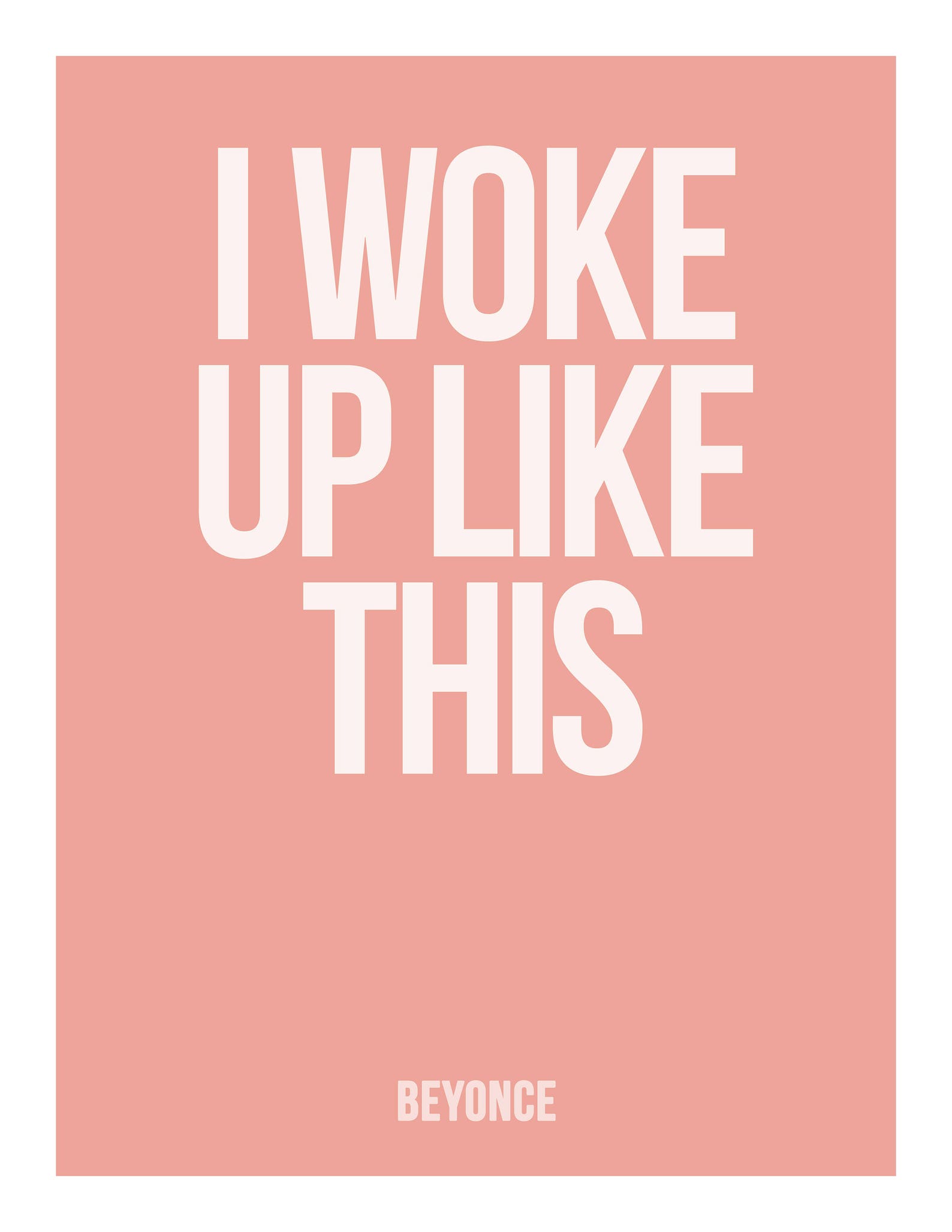 I Woke Up Like This Beyonce Print Digital Download Printable Etsy