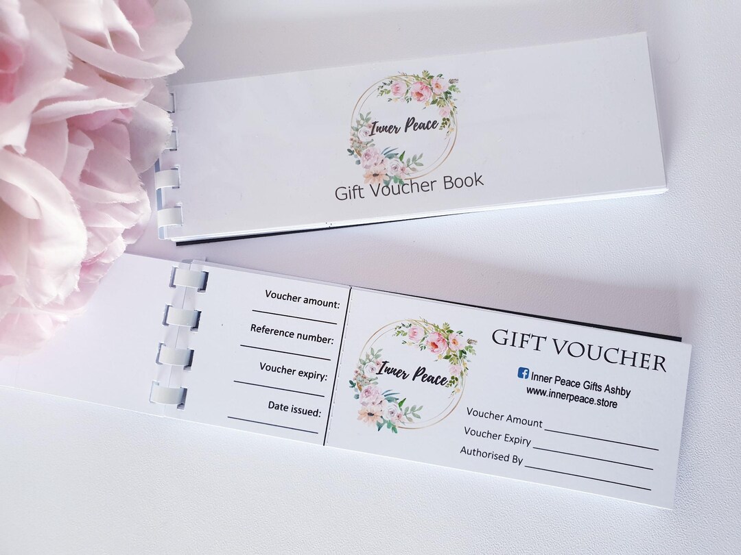 Business Gift Voucher Perforated Booklet Promotional Tool Logo ...