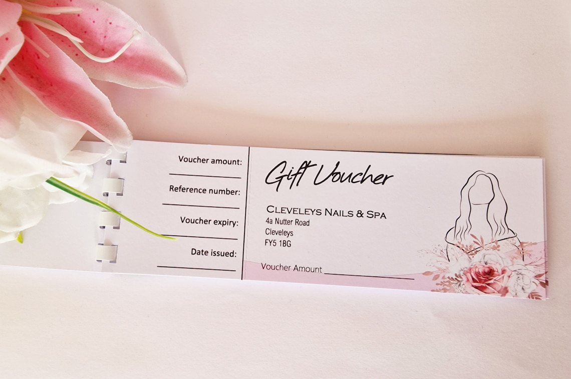 Business Gift Voucher Perforated Booklet Promotional Tool Logo - Etsy