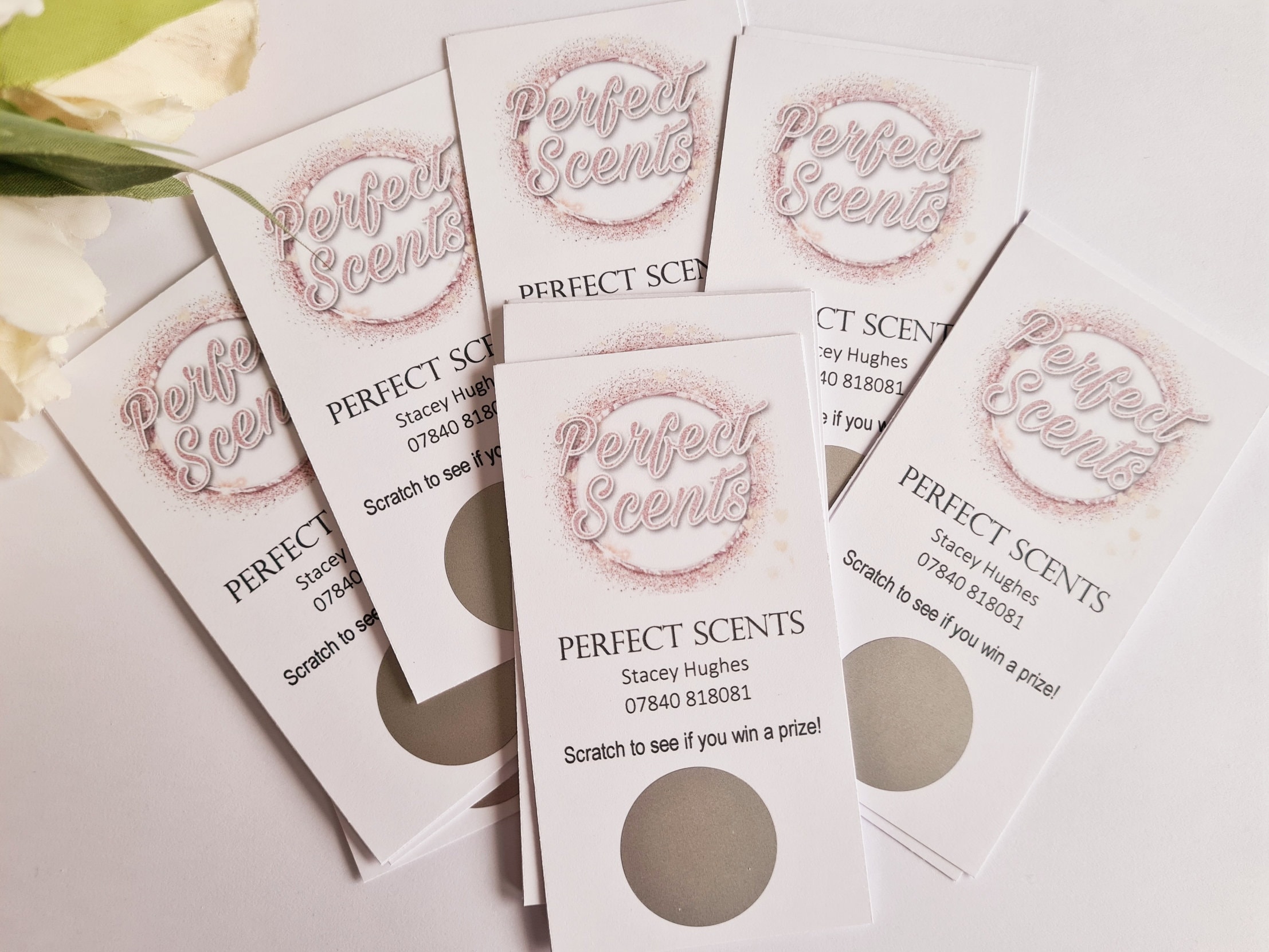 Business Scratch Cards Gift Promotion Thank You Logo 20pcs or | Etsy UK