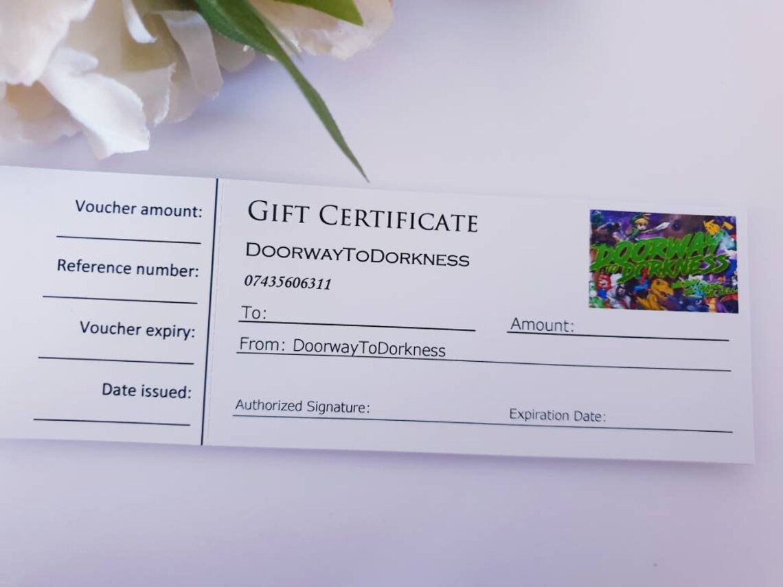 Business Gift Voucher Perforated Booklet Promotional Tool Logo | Etsy