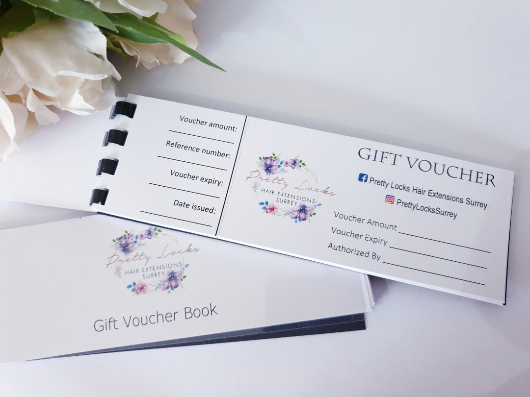 Business Gift Voucher Perforated Booklet Promotional Tool Logo ...
