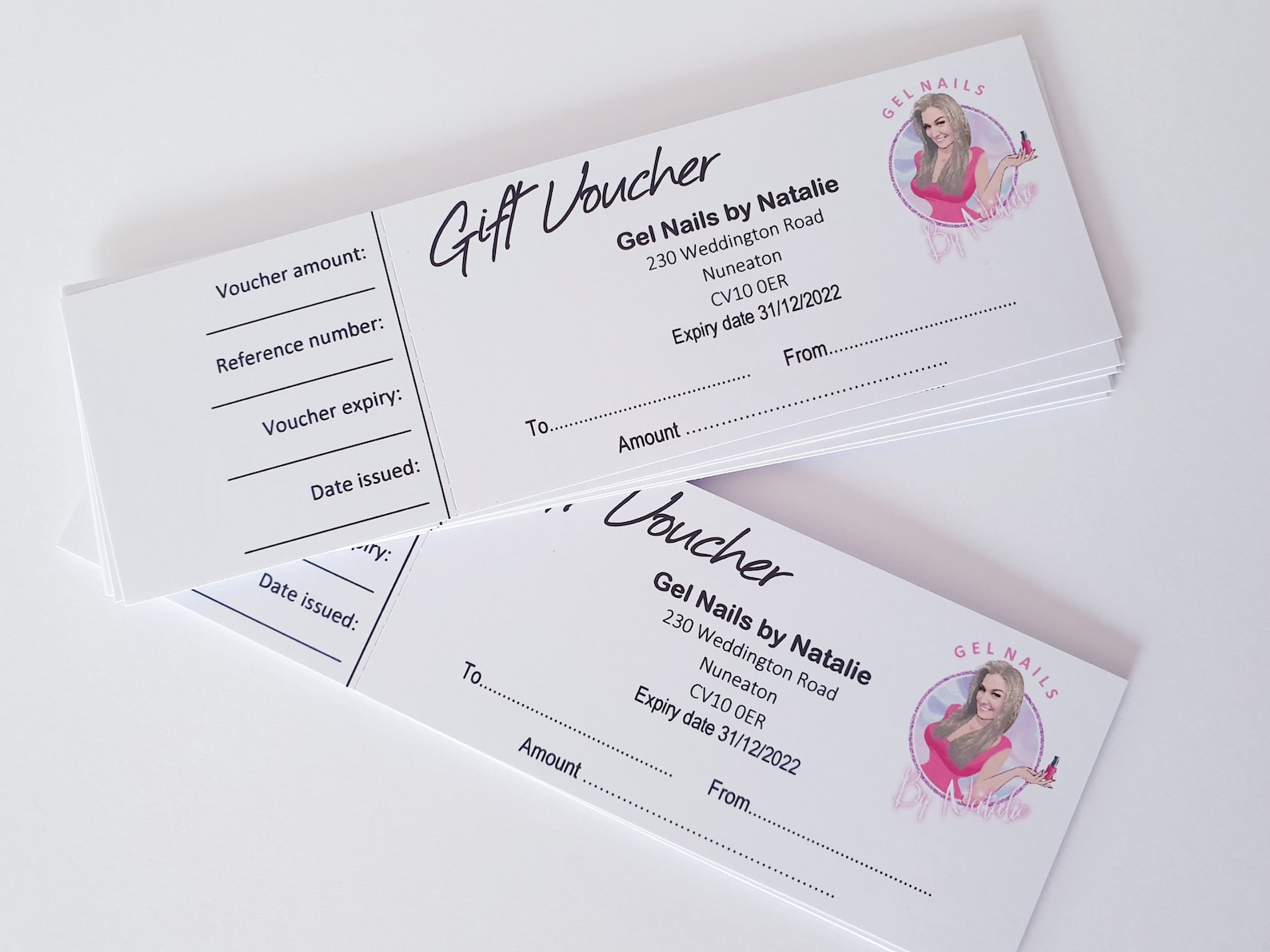 Business Gift Voucher Perforated Booklet Promotional Tool Logo ...