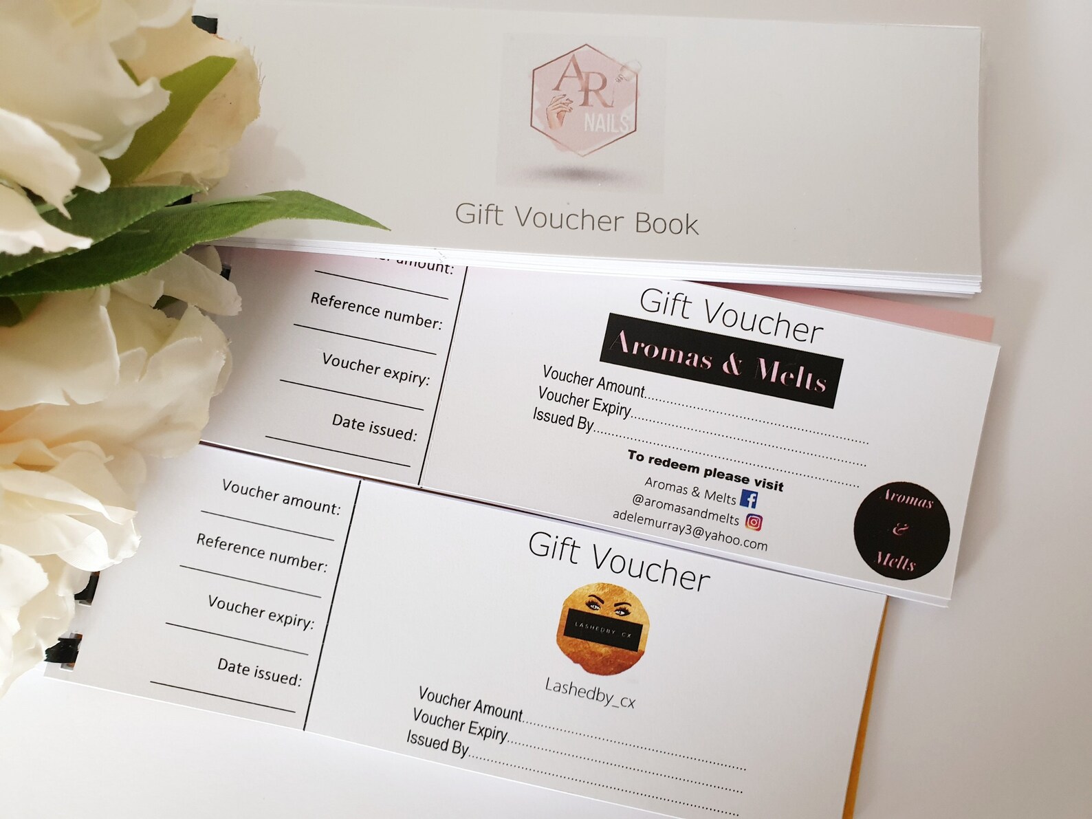 Business Gift Voucher Perforated Booklet Promotional Tool Logo | Etsy