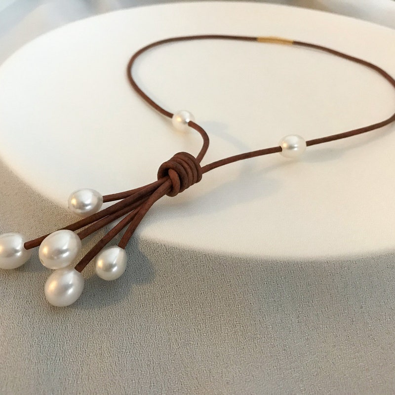 Leather Lariat - Etsy