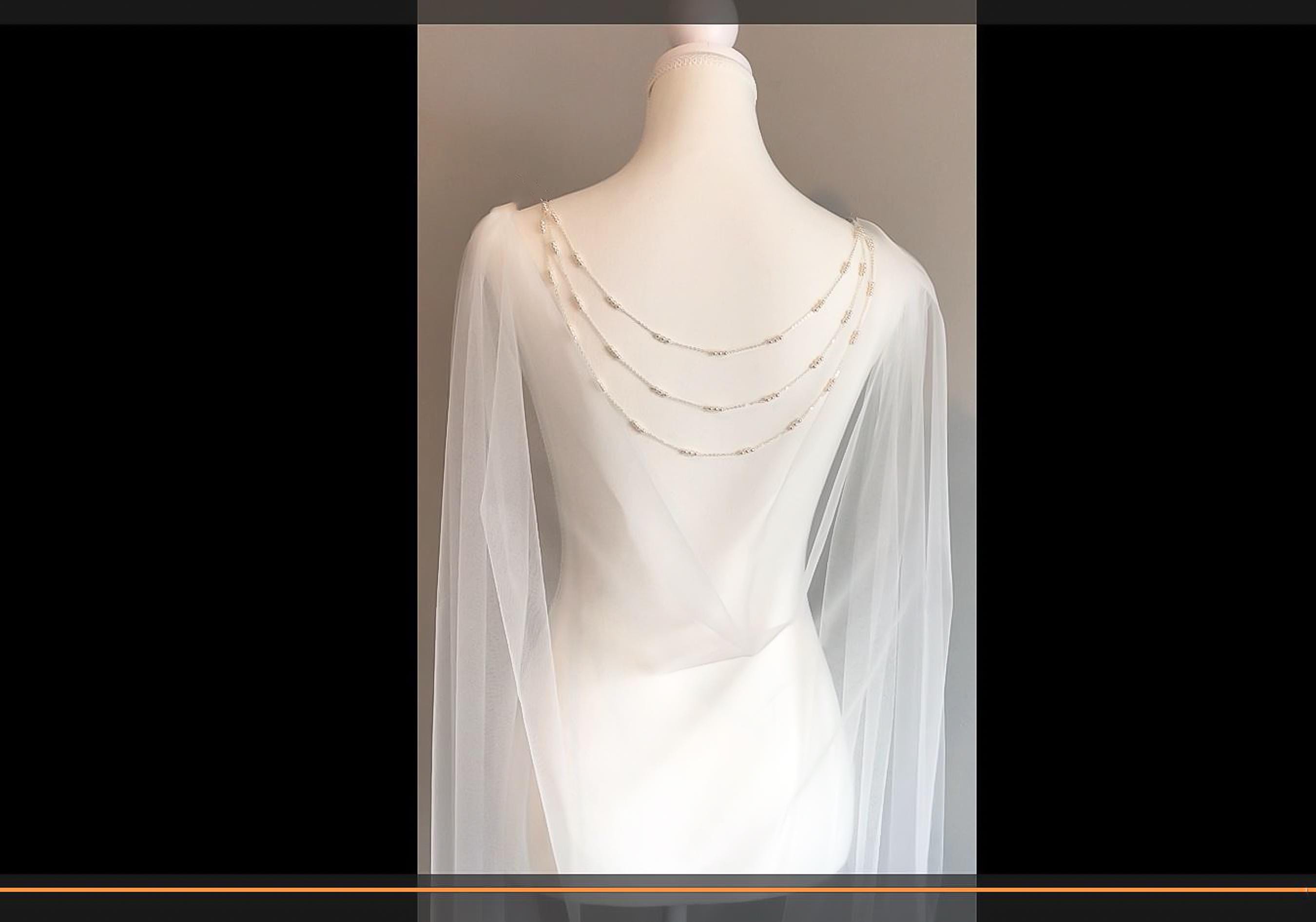 Bridal Back Necklace, Wedding Jewelry, Backdrop Necklaces for Bride ...
