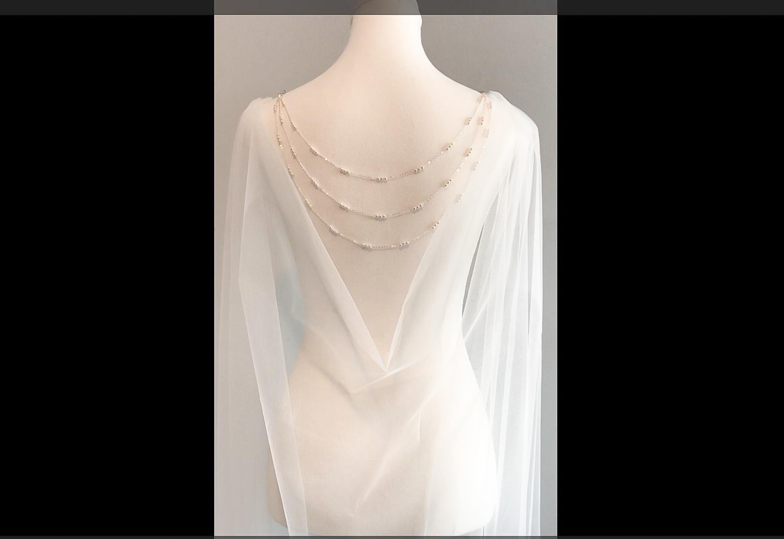 Bridal Back Necklace, Wedding Jewelry, Backdrop Necklaces for Bride ...