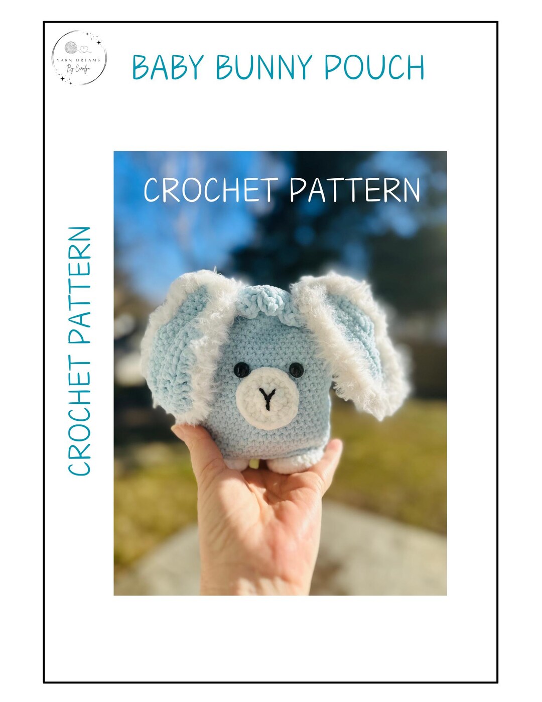 Baby Bunny Pouch Crochet Pattern, Easter Gift Bag, Crochet Bunny Pouch ...