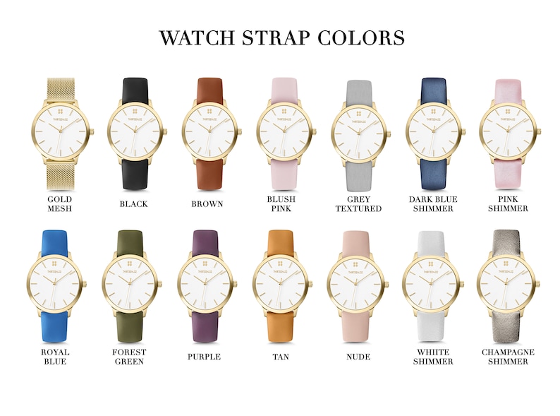 Womens Gold Watch Mother Gift Leather Watch Minimalist - Etsy