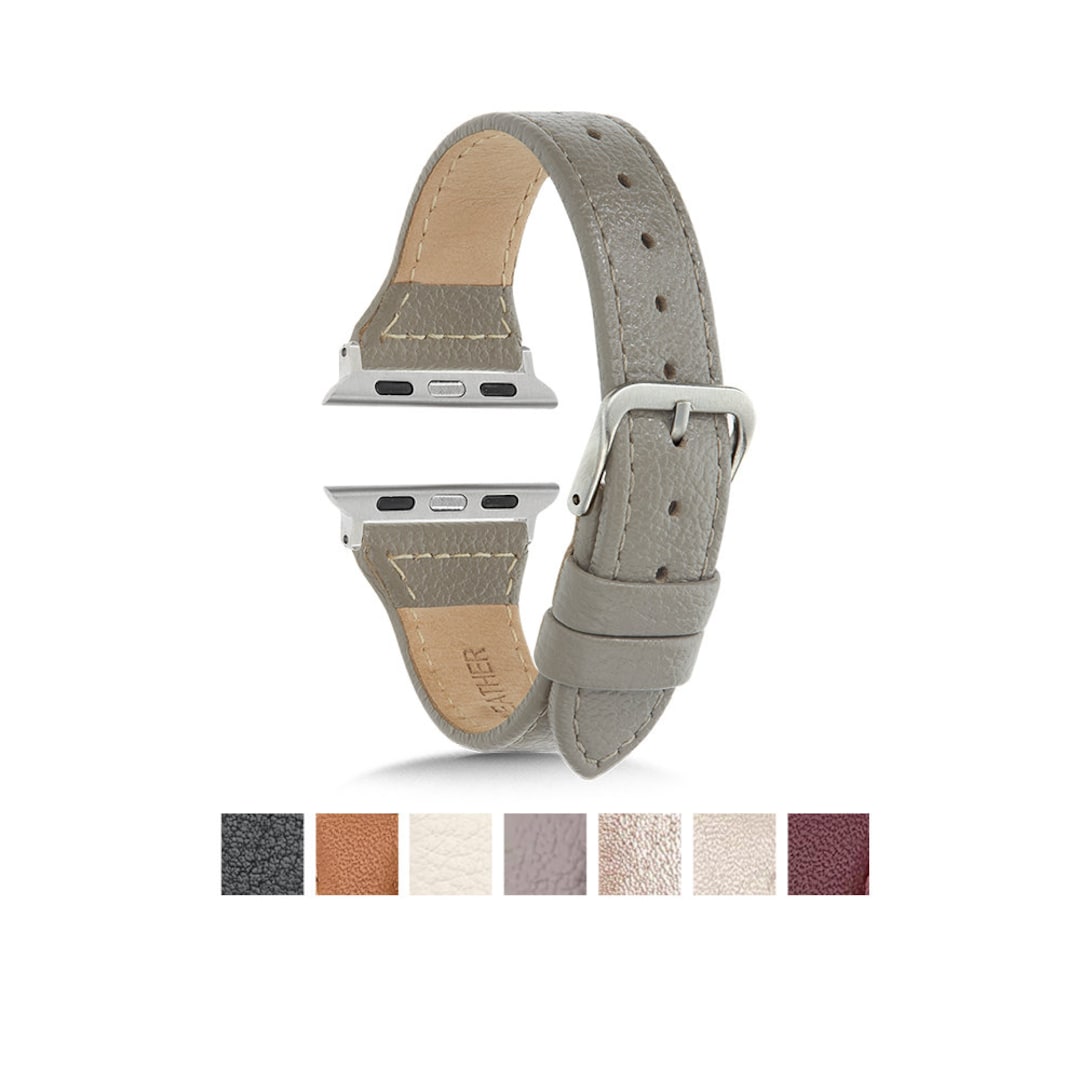 Watch Band Woman, Slim Leather, Designer, Compatible Apple Watch Band ...