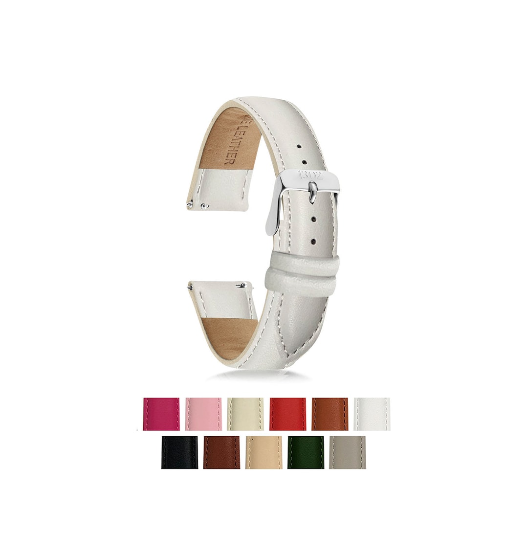 NEW Watch Strap 20mm, 18mm Leather Watch Strap, Leather Watch Band ...