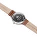 Silver Watch Women Brown Leather Watch 3rd Anniversary Gift - Etsy