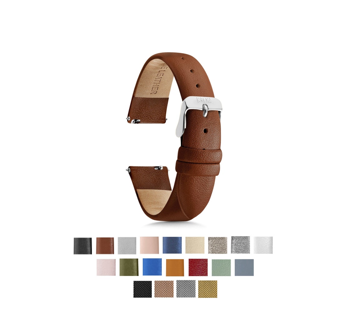 12mm, 14mm, 16mm, 18mm, 20mm, 22mm, Leather Watch Strap, Watch Bands ...
