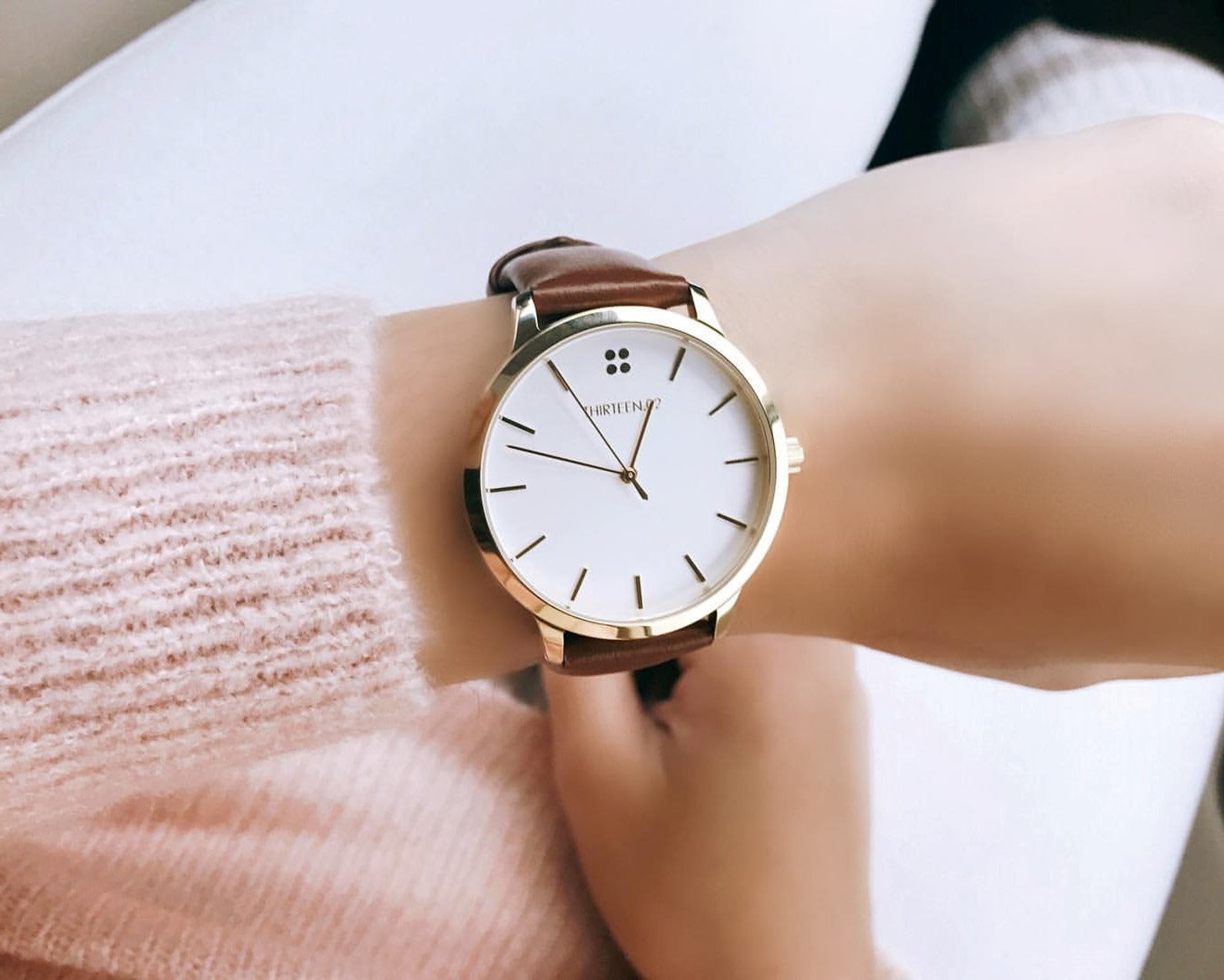 Womens Gold Watch Mother Gift Leather Watch Minimalist - Etsy