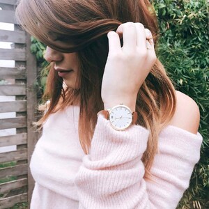 Womens Gold Watch, Mother Gift, Leather Watch, Minimalist Watch ...