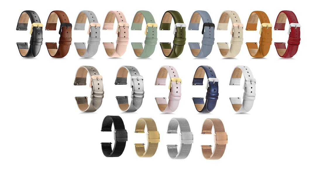 Women's Watch Bands, Watches Band 20mm, 18mm, 16mm, 14mm, 12mm, Leather ...