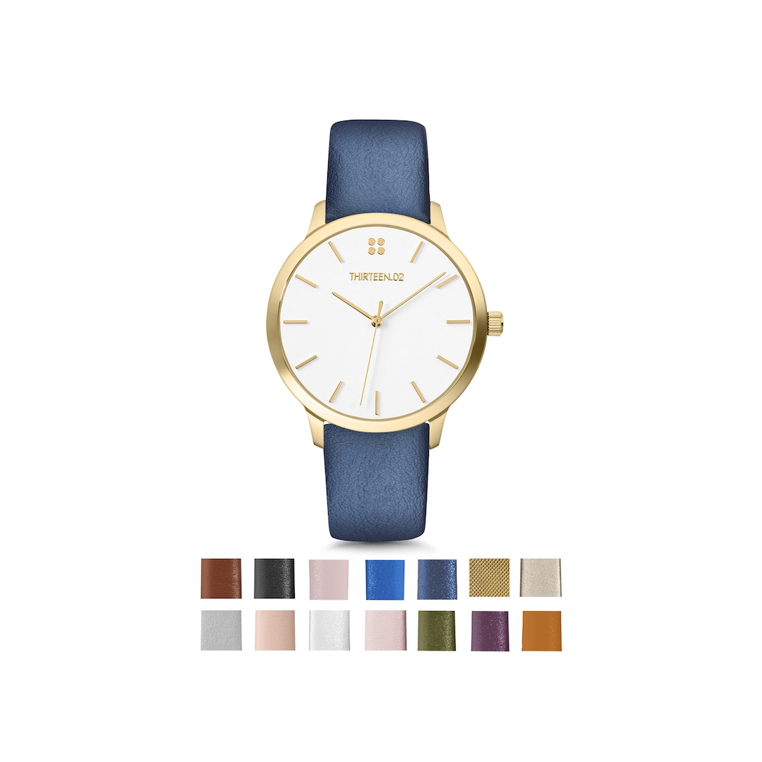 Womens Gold Watch, Mother Gift, Leather Watch, Minimalist Watch ...