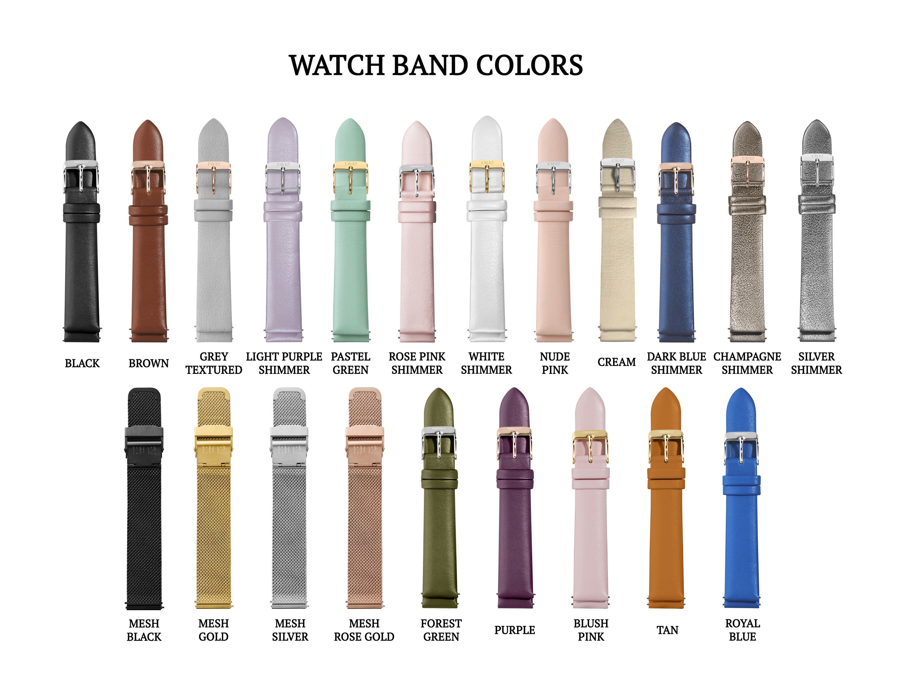 Watch Band Womens Leather Watch Strap 14mm 16mm 18mm 20mm - Etsy