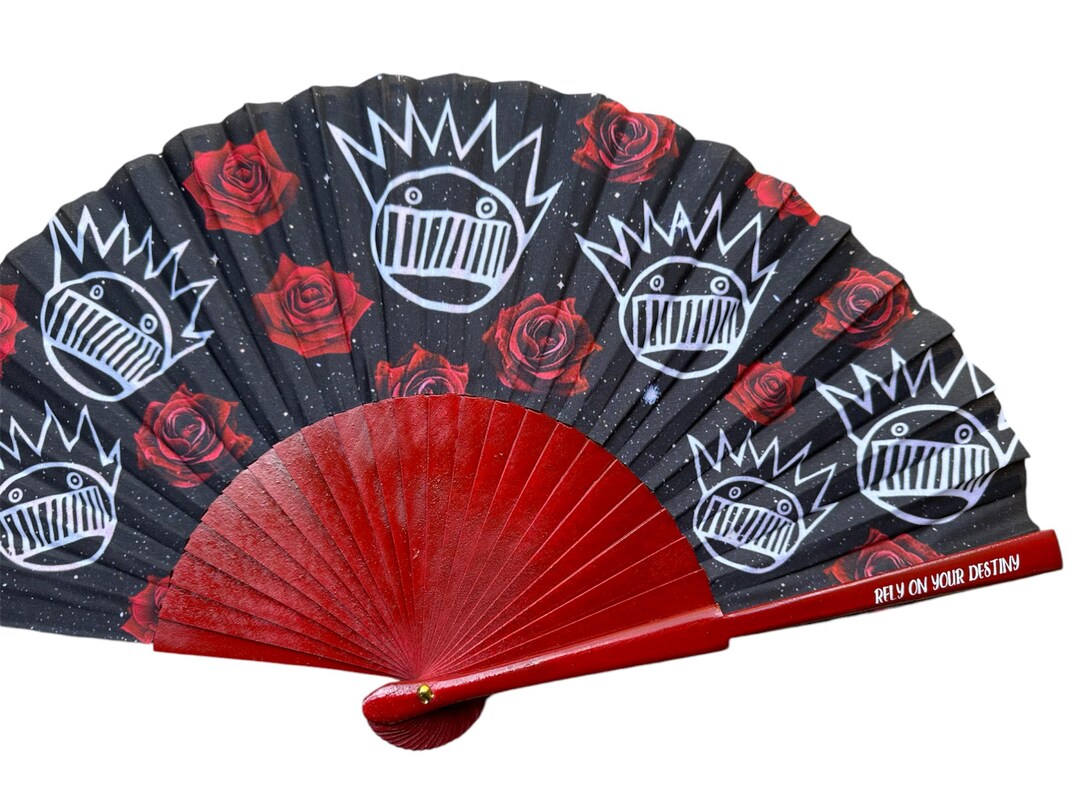 Ween Roses Are Free Hand Fan - Etsy