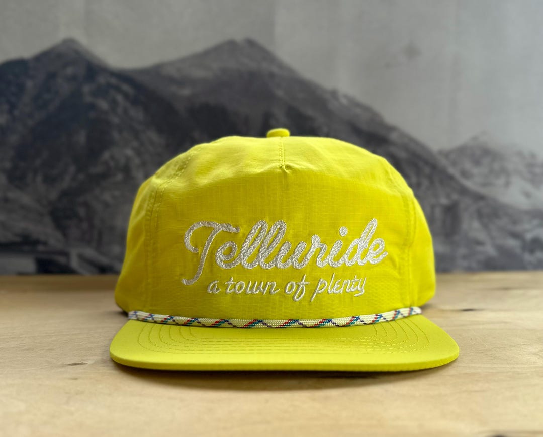 Telluride of Plenty Rope Hat Neon Yellow - Etsy