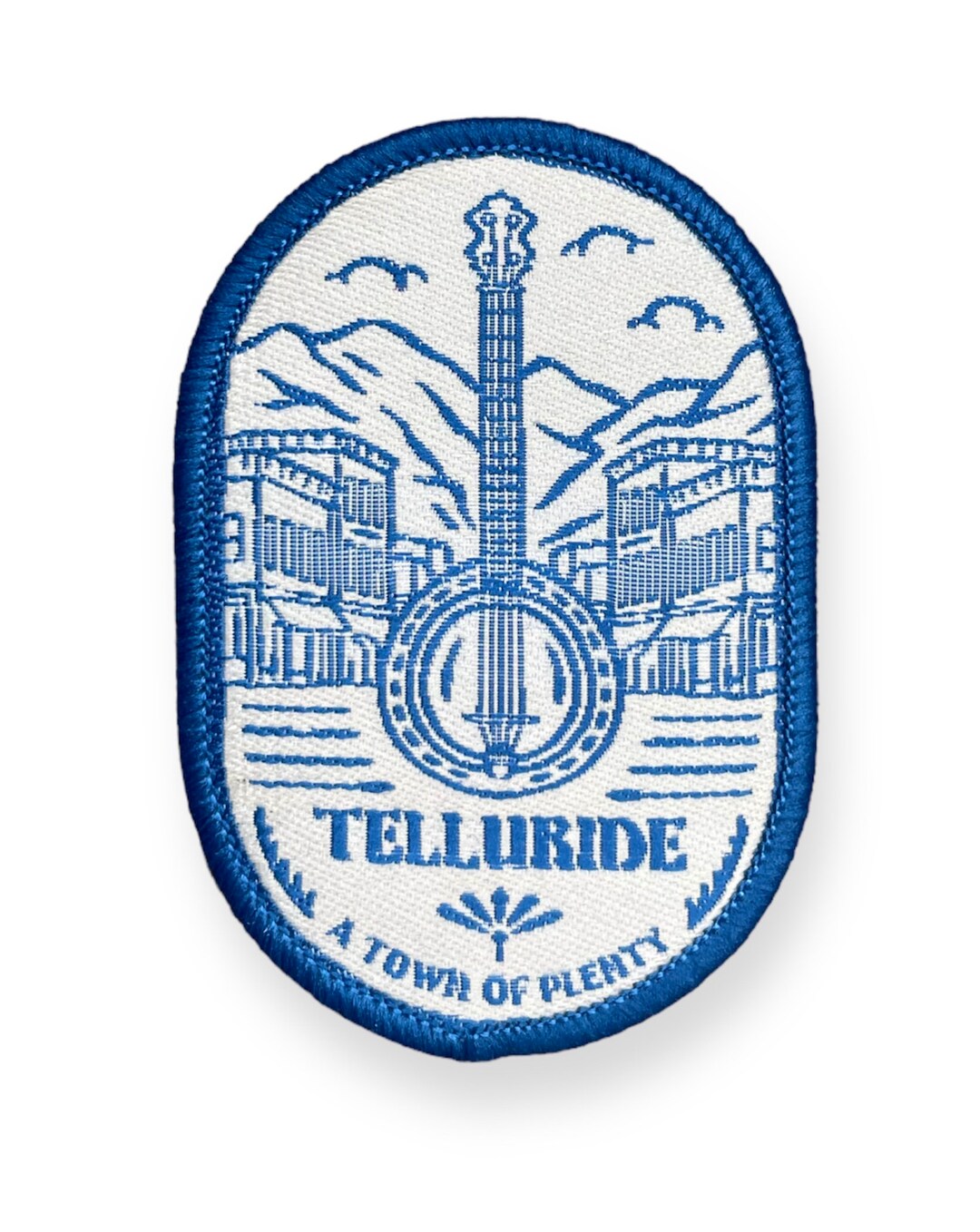 Telluride Banjo Bluegrass Patch Blue - Etsy