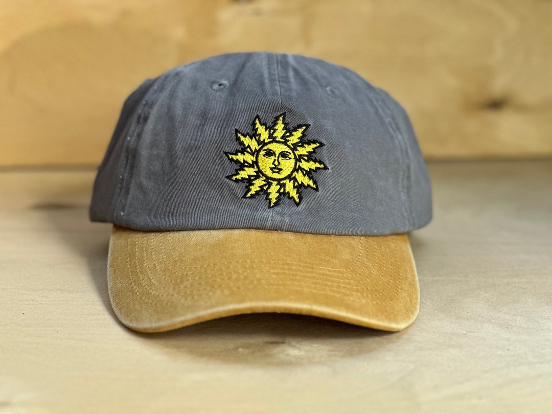 Orange Sunshine Sun Bolt Dad Hat - Etsy