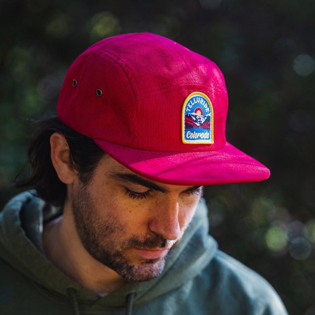 Telluride Colorado Corduroy Camp Hat- Red - Etsy