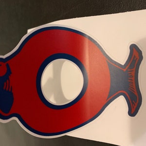 Donut Fish Stickers - 4" - Etsy