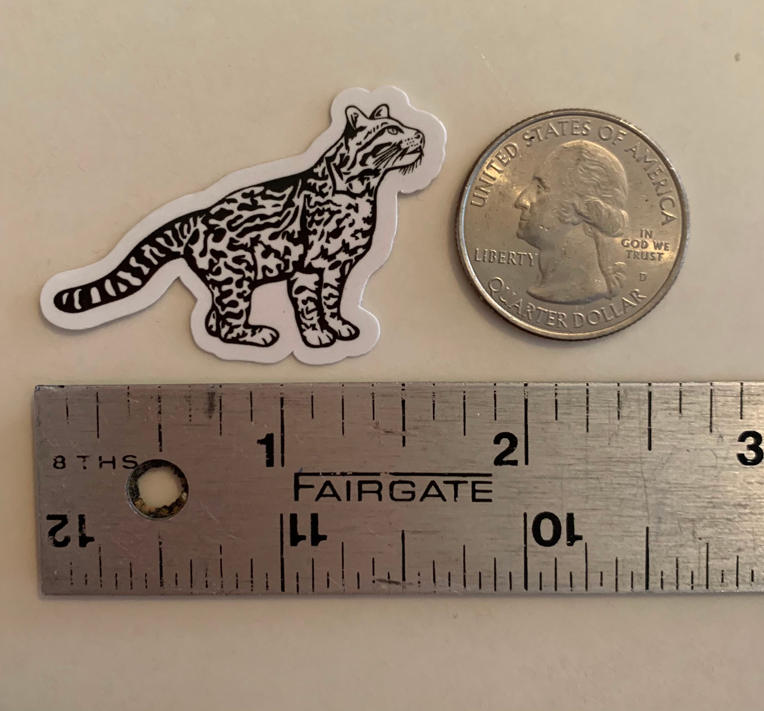 Holagraphic Ocelot Sticker | Etsy