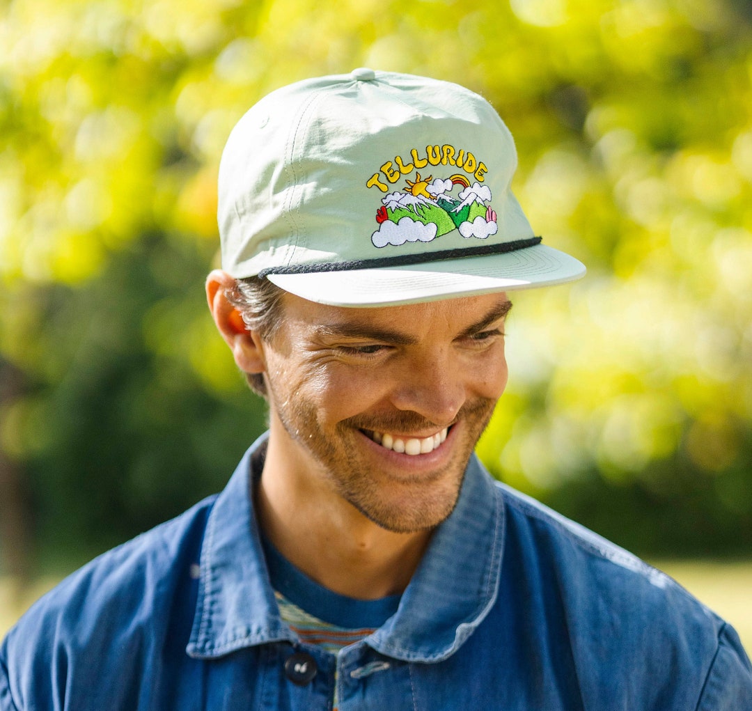 Telluride Rainbow Nylon Hat - Sage - Etsy