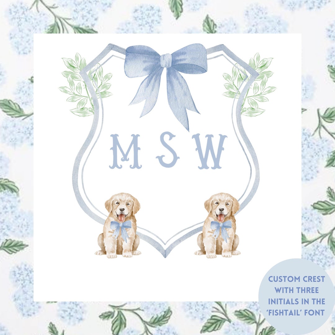 BABY Custom Crest, Southern Baby Monogram, Nursery Decor, Baby ...