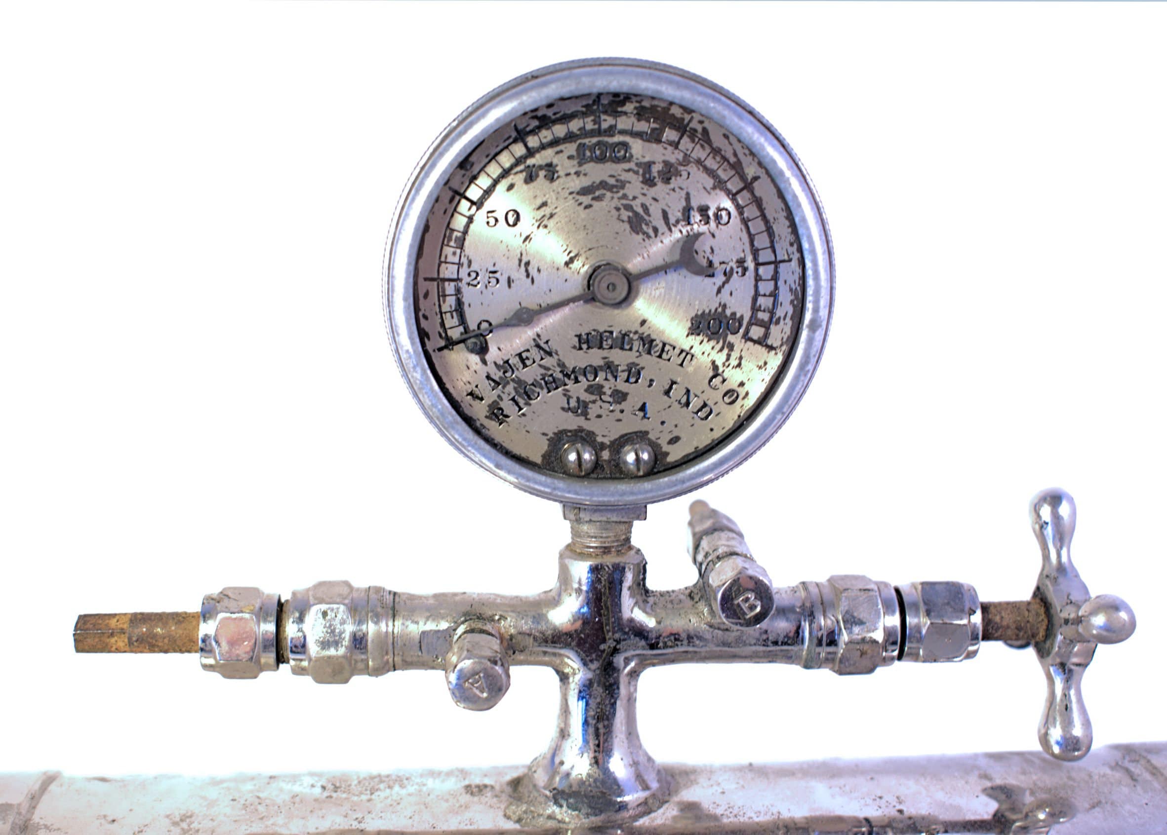 RARE 1890-1900s Vajen Bader Smoke Protector Firefighting Helmet W/ Air ...