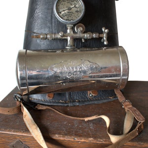 RARE 1890-1900s Vajen Bader Smoke Protector Firefighting Helmet W/ Air ...