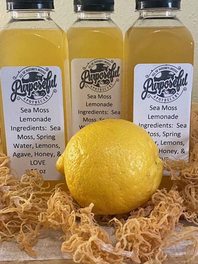 Sea Moss Infused Lemonade - Etsy
