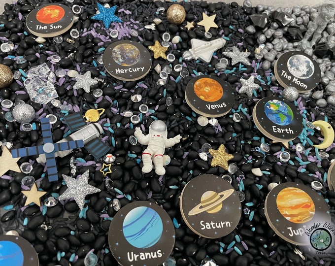 Space Explorer Sensory Bin Kit, Solar System Sensory Bin, Outer Space ...