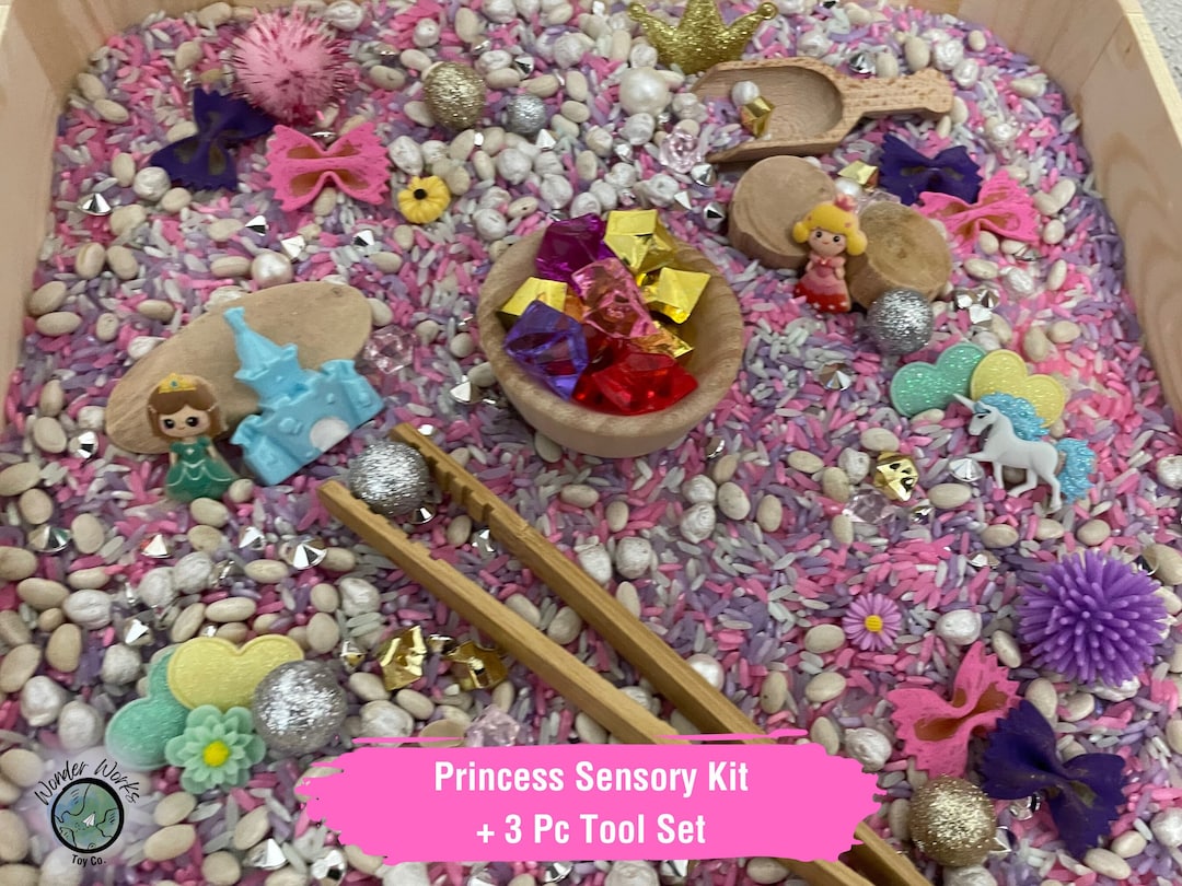 Princess Sensory Bin Kit, Castle Sensory Bin, Royal Princess Montessori ...